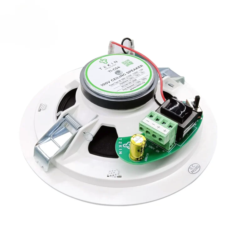 100V 4" 1.5W Fire Alarm Ceiling Speaker | Tekin Industries